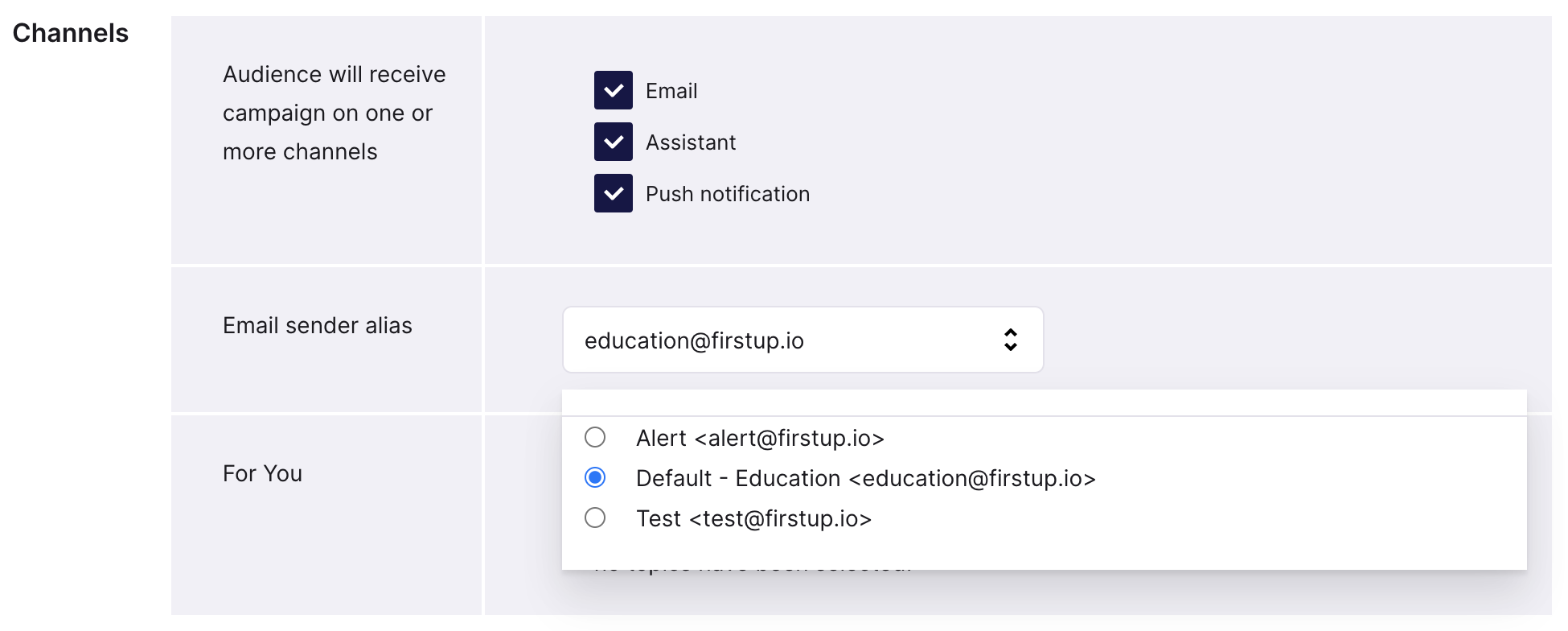 Create and Manage Email Aliases – Firstup Create and Manage Email Aliases – Firstup