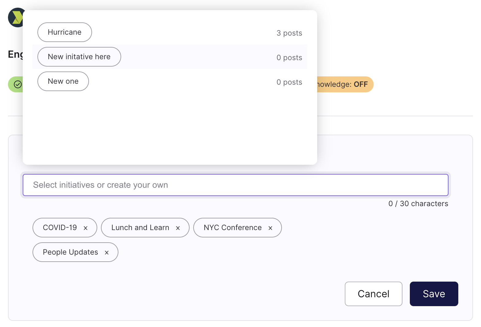 Assign Initiatives to a Campaign – Firstup