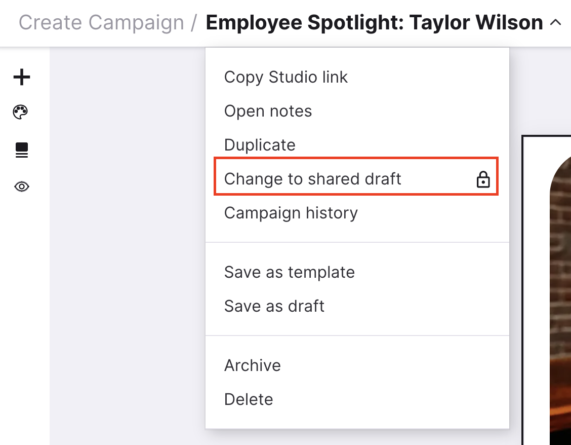 Private Draft Setting – Firstup