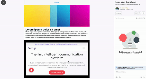Create an iFrame Block – Firstup