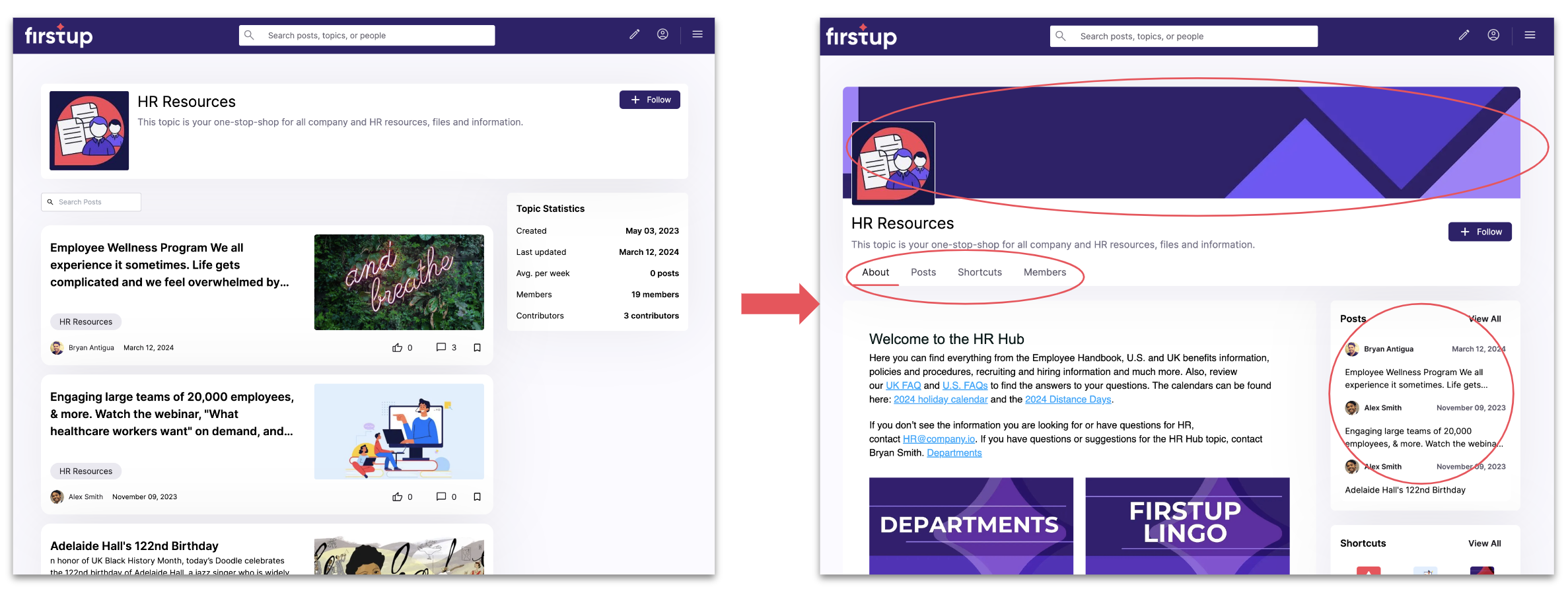 Knowledge Hubs – Firstup