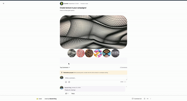 Create an Image Carousel – Firstup