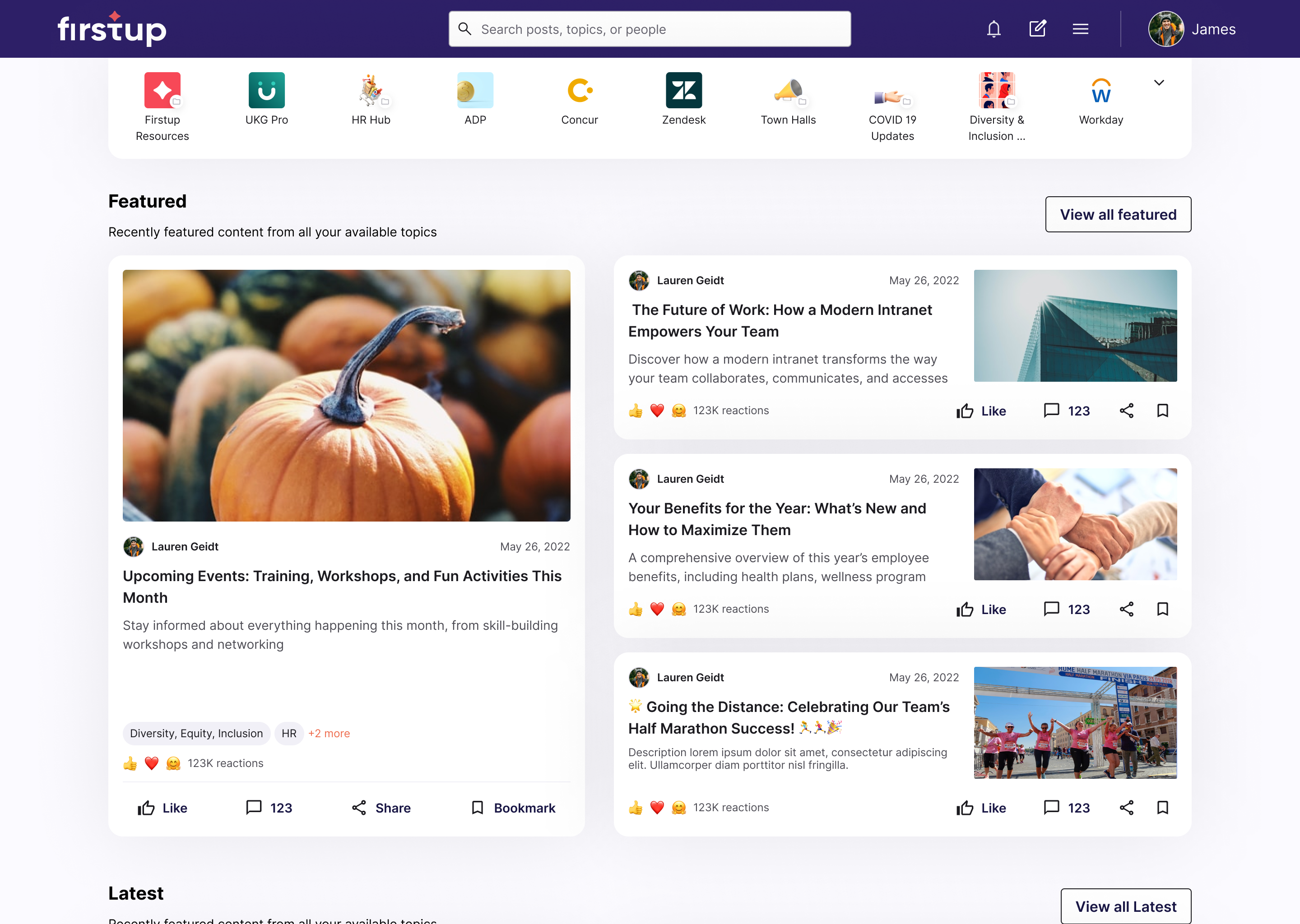 UKG Pro Productivity Integration – Firstup