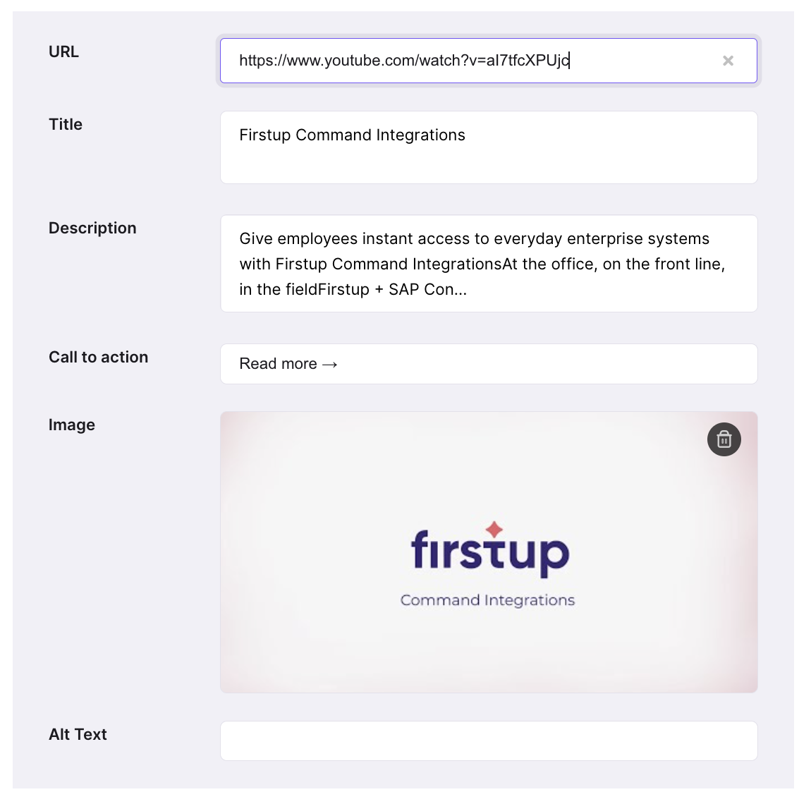 Embed Video in an Article – Firstup