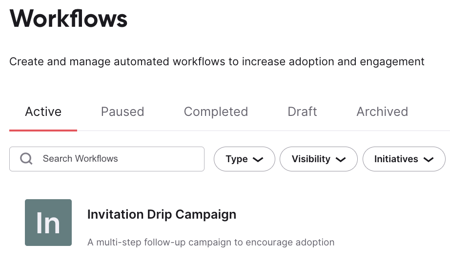 Set Up Drip Workflows – Firstup